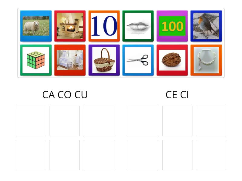 CA CO CU/ CE CI - Group sort