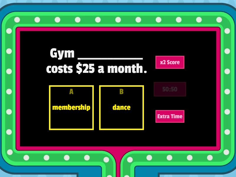 Unit 6 Free-Time Activities - Gameshow quiz