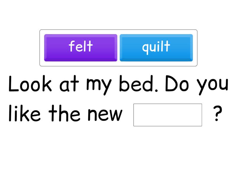 Cloze cvcc final LT words - Complete the sentence