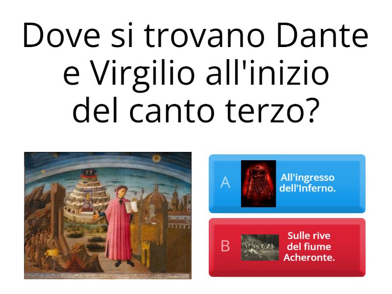 La Divina Commedia: terzo canto - Quiz