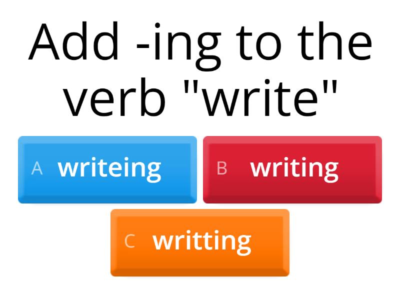 FB5_M6_Present Continuous_Add -ing - Quiz