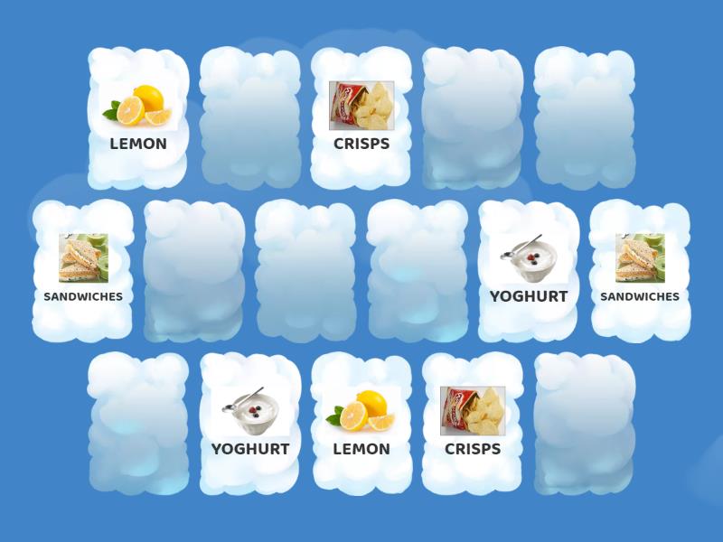 Food vocabulary OU3 U5 L1 - Matching pairs