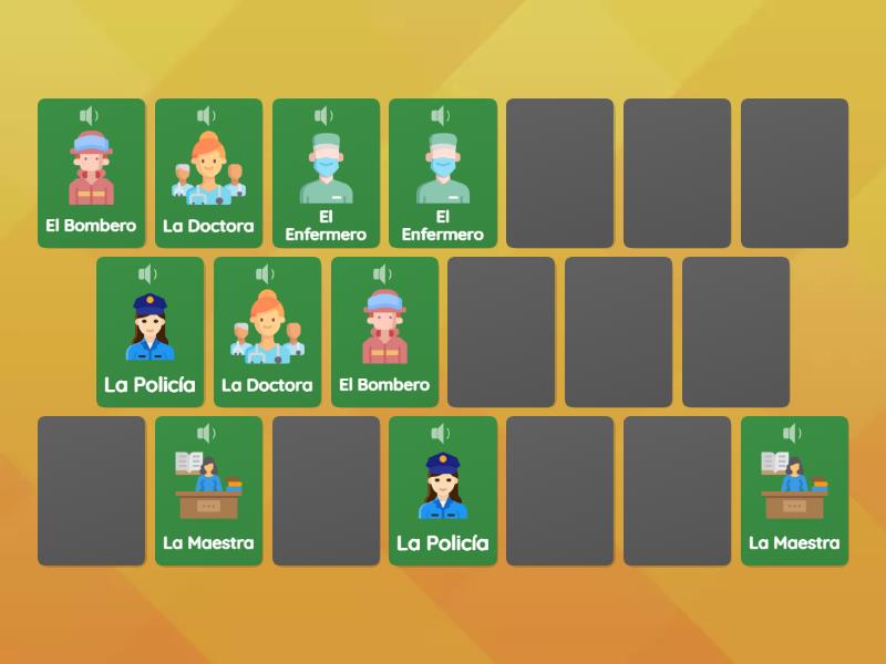 LAS PROFESIONES MEMORIA - Matching pairs
