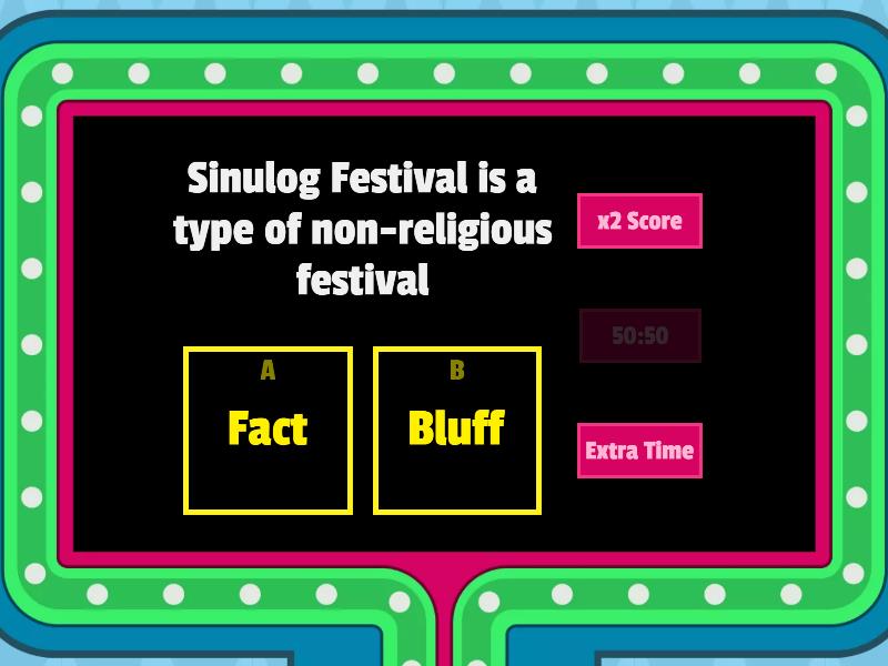 Fact or Bluff - Gameshow quiz
