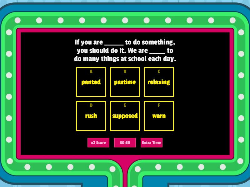 HMH Grade 1 Module 8 Week 1 Vocabulary - Gameshow quiz