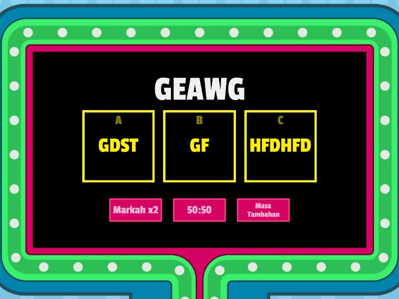 KUIZ GAME - Gameshow quiz