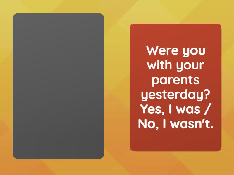 Was / Were questions - Speaking cards