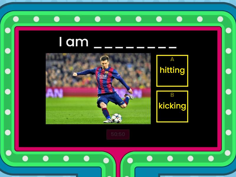 Present Continuous verbs - Gameshow quiz