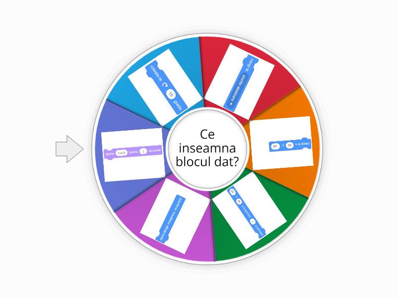 Blocurile in Scratch - Spin the wheel
