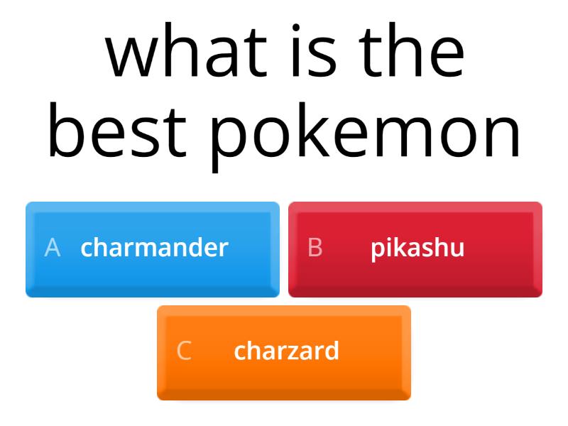 best pokemon - Quiz