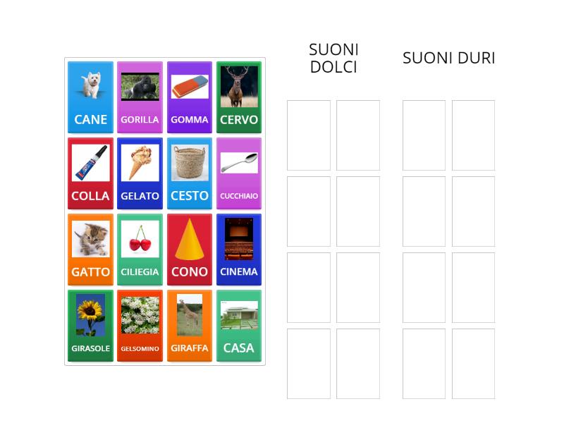 SUONI DURI E DOLCI - Group sort