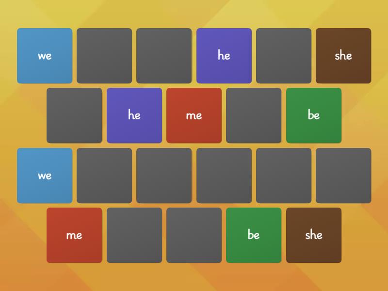 Word Search - Matching pairs