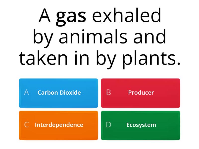 Ecosystem Interactions - - Quiz