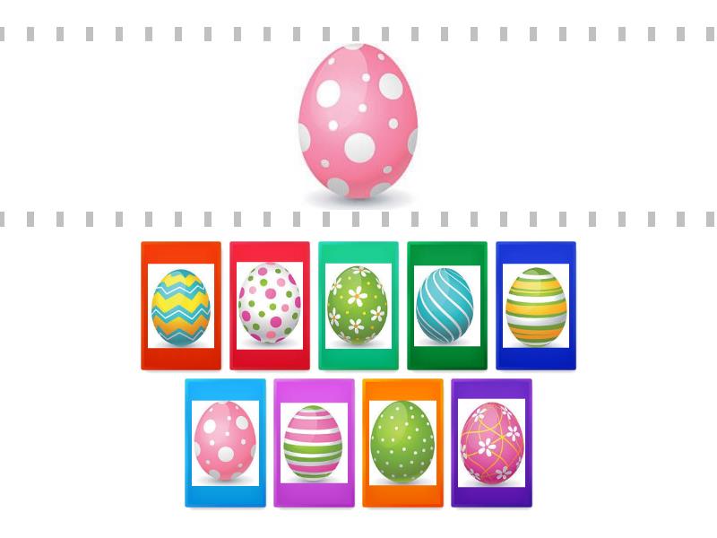 Oua colorate - Find the match