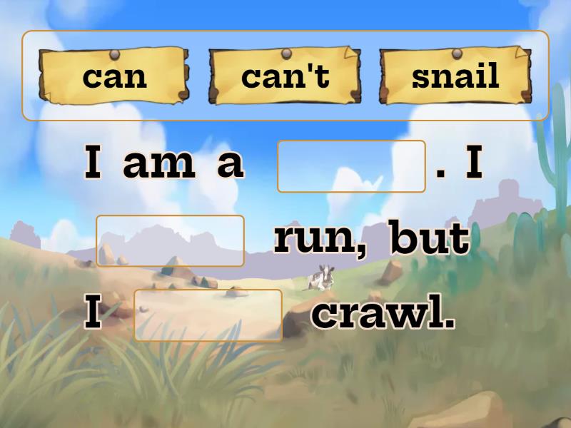 GRAMMAR: verb CAN (2) - Complete the sentence