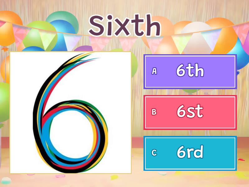 Ordinal Numbers - Quiz