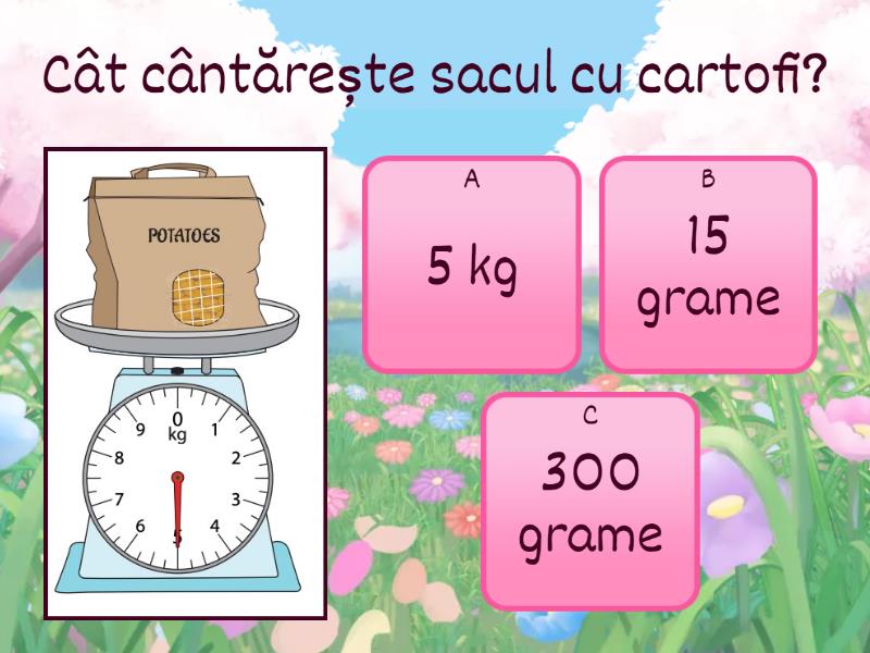 KILOGRAMUL/GRAMUL - Quiz
