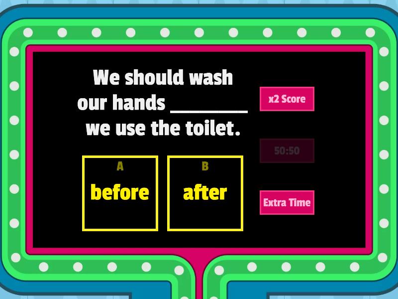 before / after - Gameshow quiz
