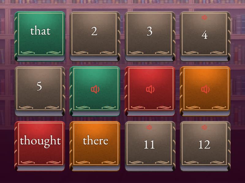 Tricky Word Fluency 2 - Matching pairs