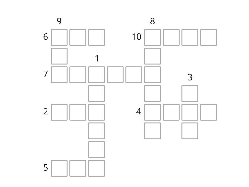 Containers - Crossword