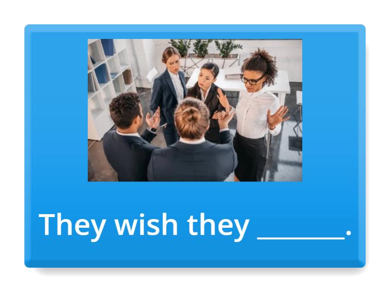 Past Regrets: Consider the pictures and then say statements using "Wish ...