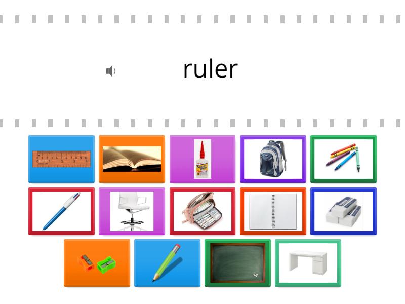 School objects Spotlight 5 - Find the match