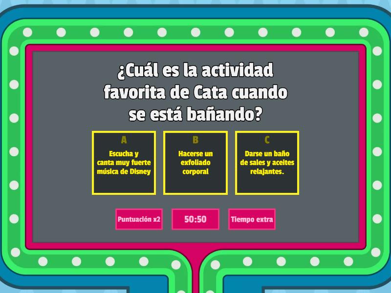 Cuánto conoces a Cata? - Gameshow quiz