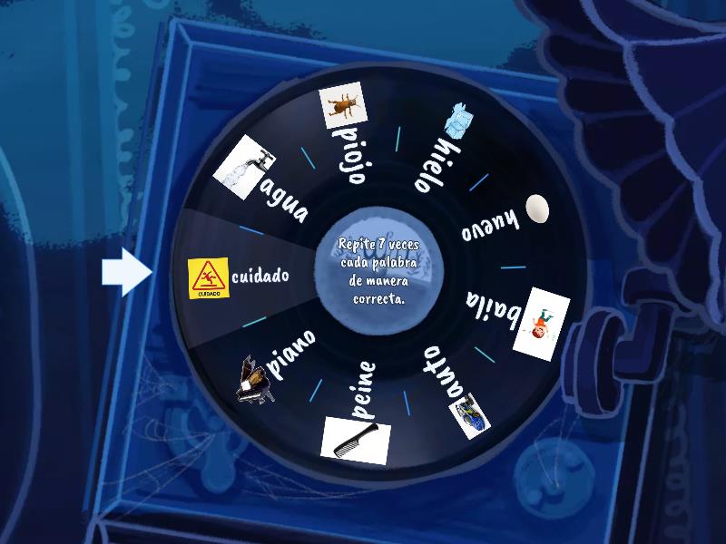 Palabras con diptongos - Roleta aleatória