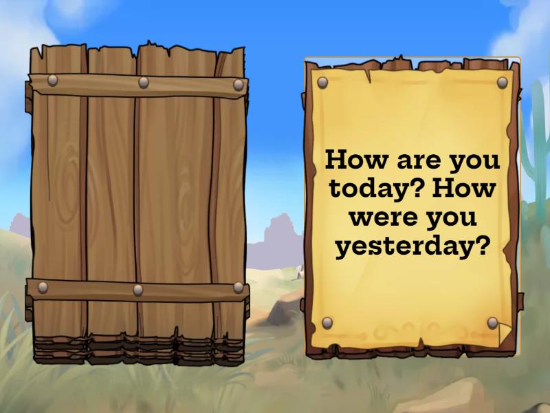 Speaking was/were - Speaking cards