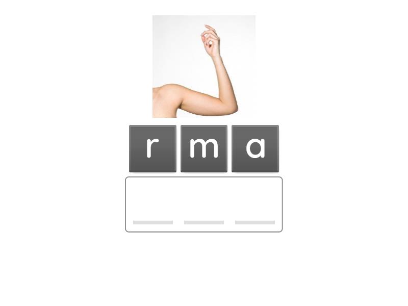 Parts of the Body - Anagram