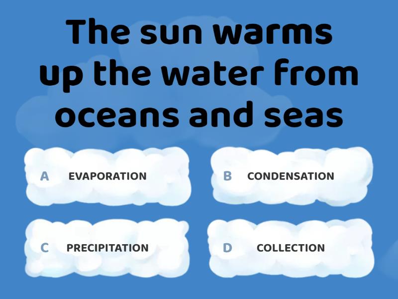 Water cycle : revision for the science test - Quiz