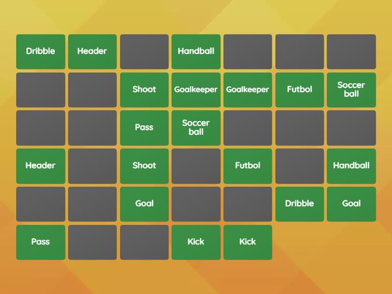 Soccer Unit - Matching pairs