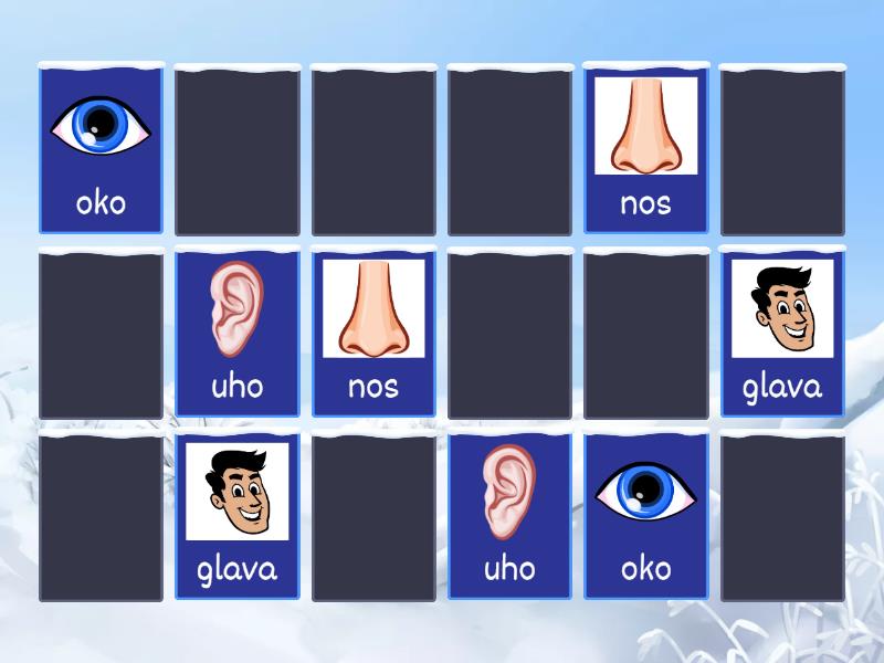 Dijelovi tijela - Matching pairs