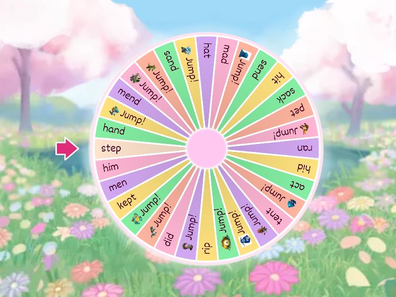 Jolly Phonics Group 2 - Spin the wheel