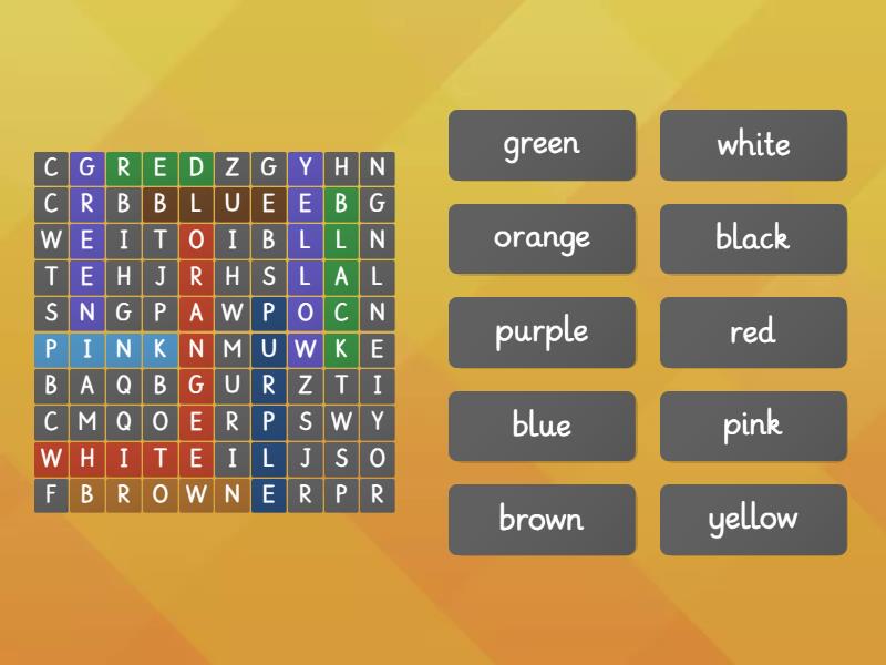 Colour - Wordsearch