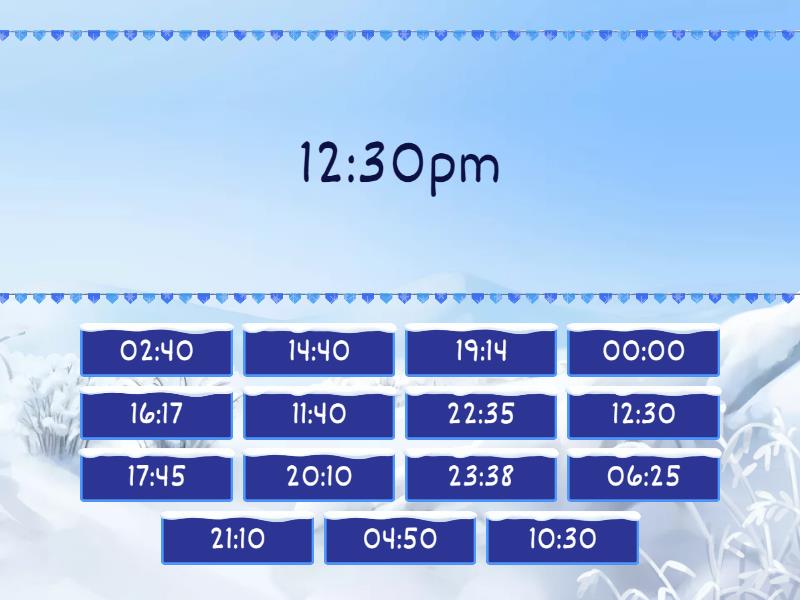 Identify time in 24-hour format - Encontre a combinação