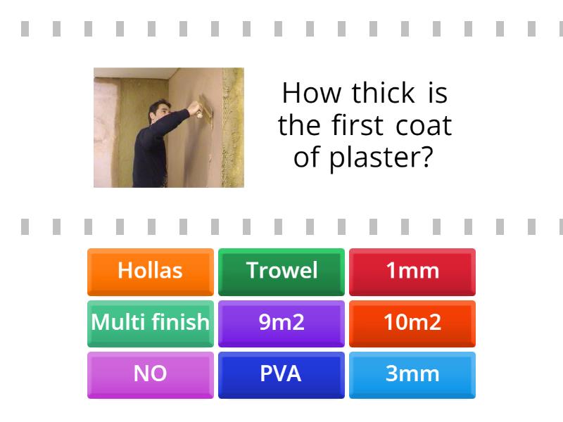 Skimming plaster Quiz - Cada oveja con su pareja