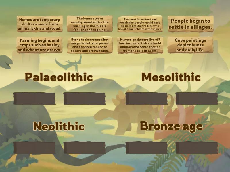 stone age or bronze age - Group sort