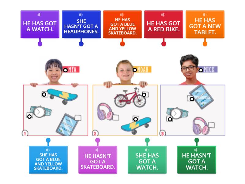 HAS GOT/HASN'T GOT - Labelled diagram