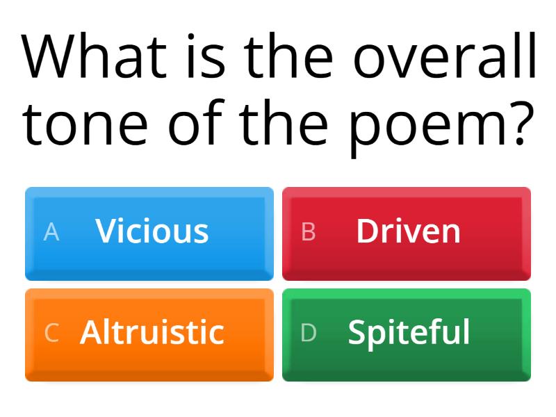 STAAR Poetry Test - Quiz
