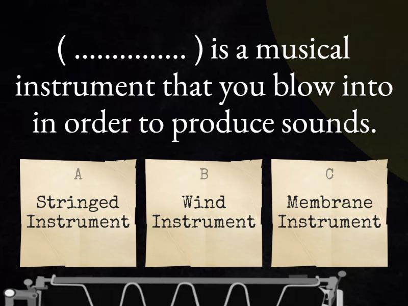 Musical Instruments - Quiz