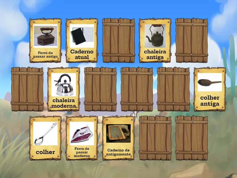 Objetos antigos e objetos modernos - Matching pairs