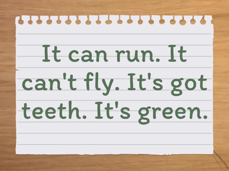 Animals can has got - Flash cards