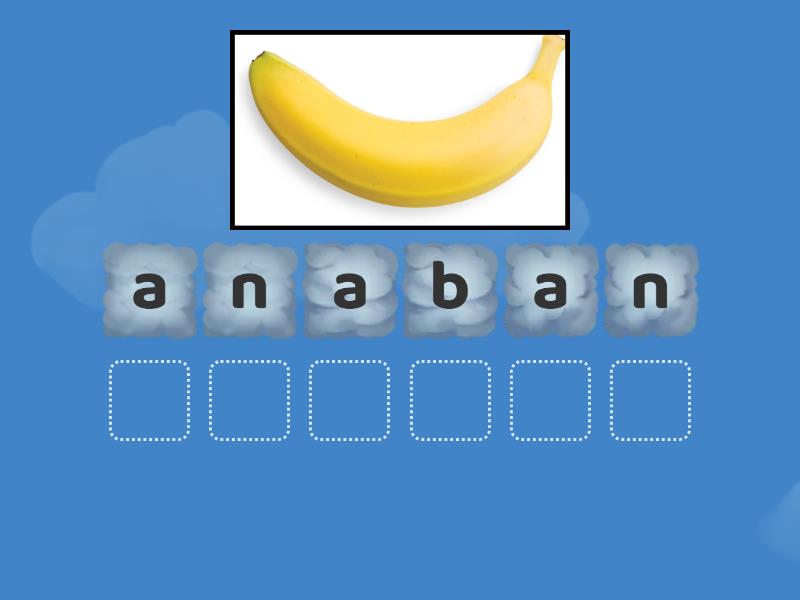 - Fruit and vegetables - Anagram