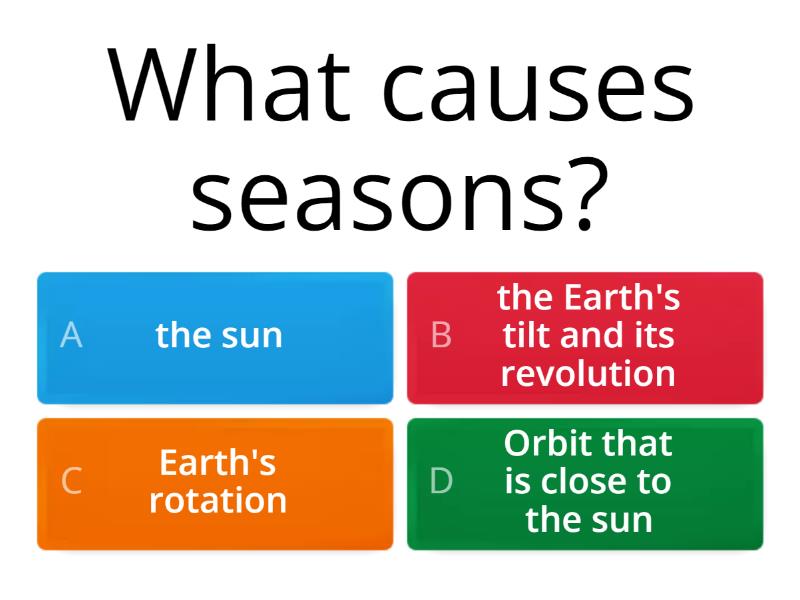 Seasons Diagrams - Quiz