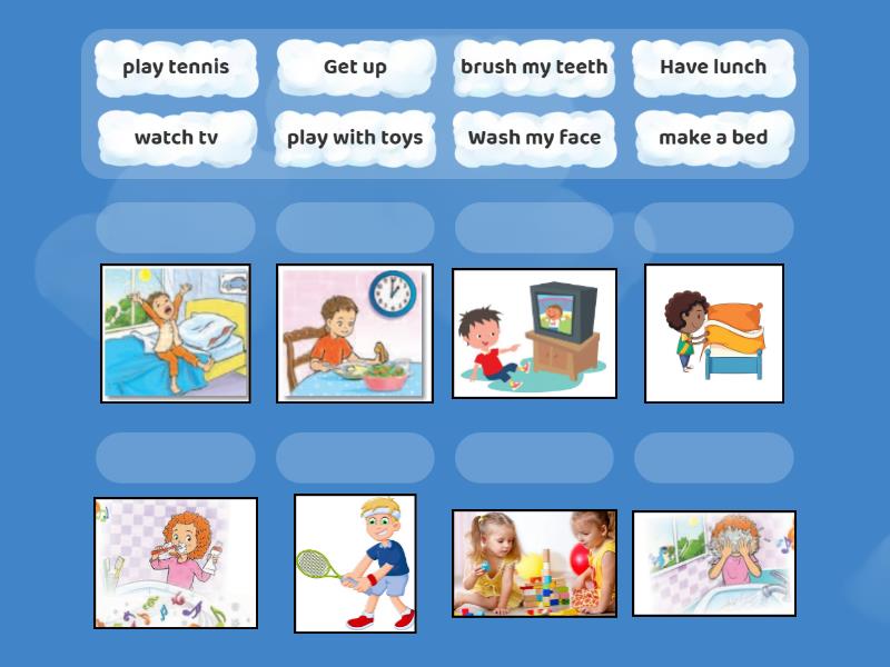 Daily routine - Match up