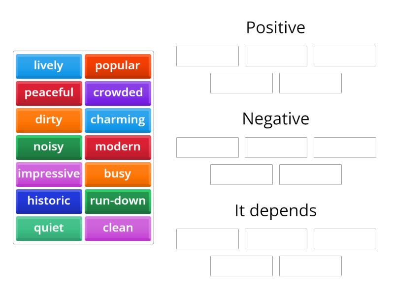 Adjectives B1+ - Group sort
