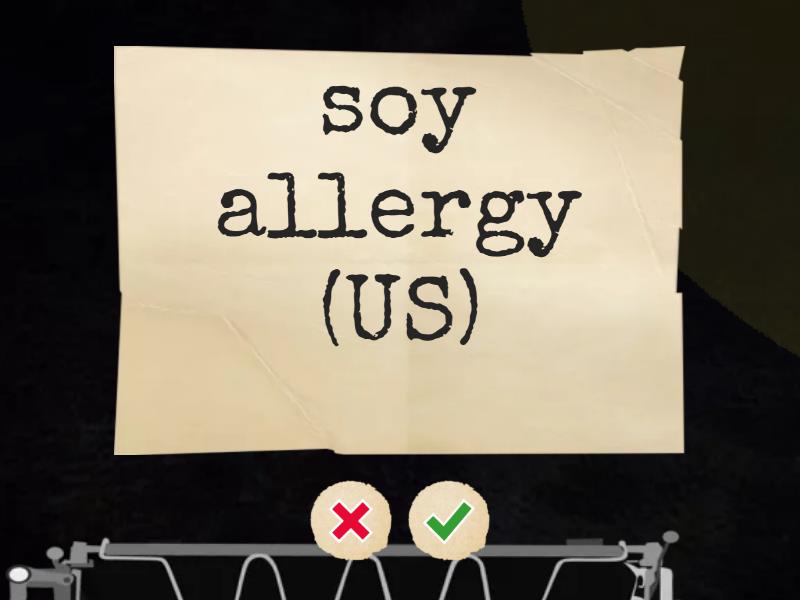 FOOD ALLERGIES - Flash cards
