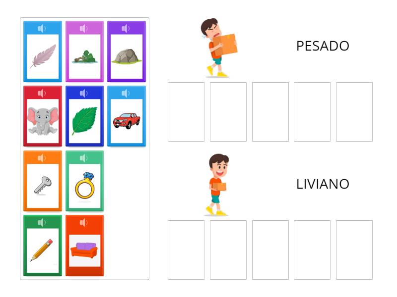JUEGO PESADO LIVIANO - Group sort