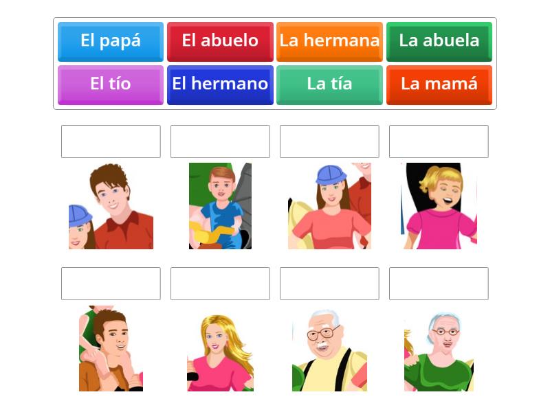 La familia extendida 2 - Une las parejas